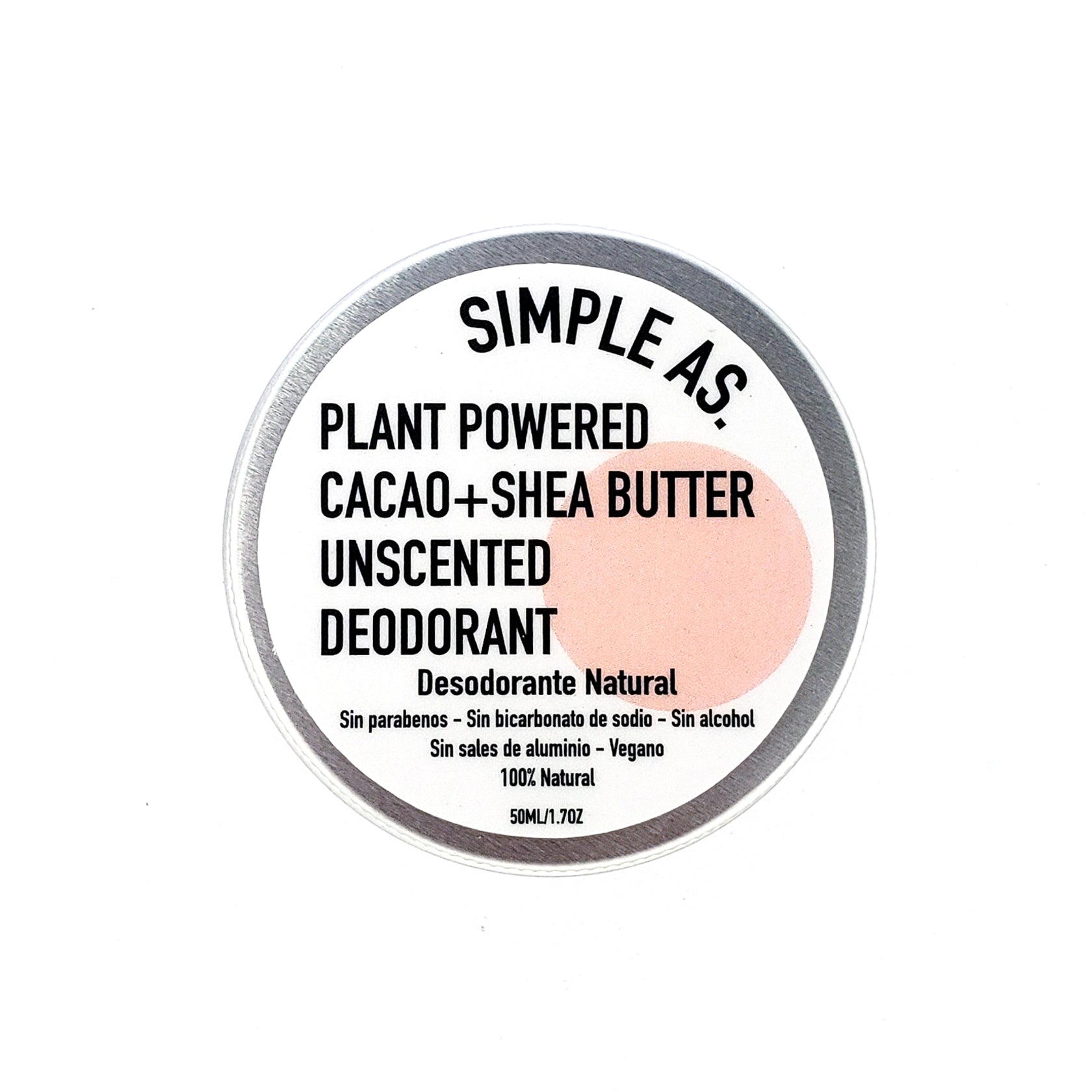 Desodorante Sin Olor - 100% Natural – Simple As.